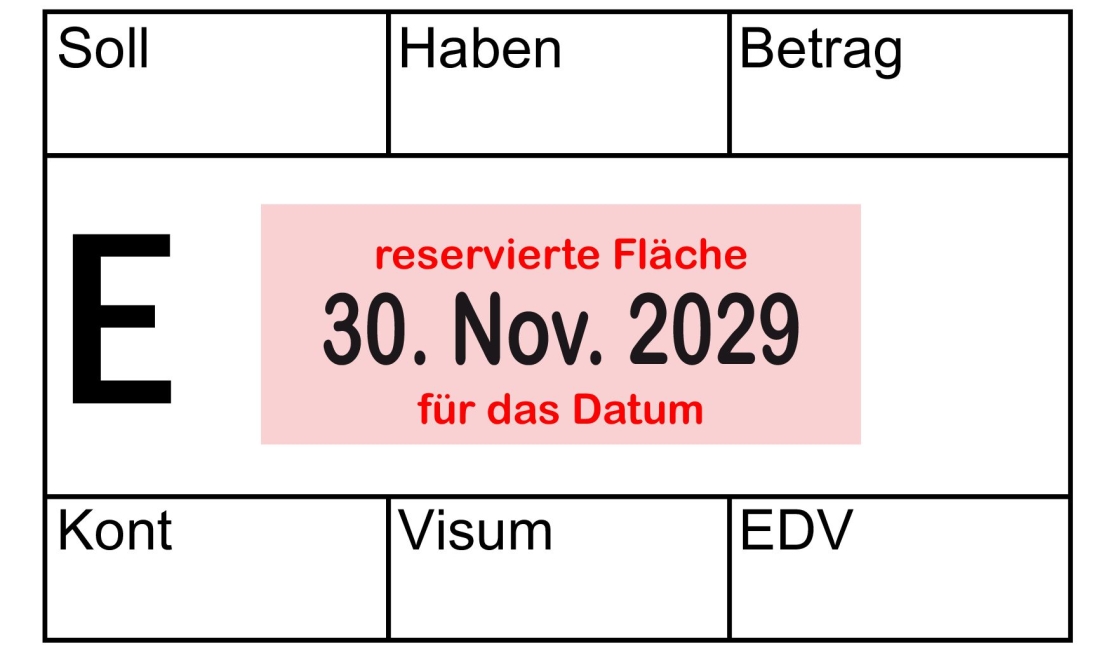 Datumstempel – mit Text und Logo online kaufen