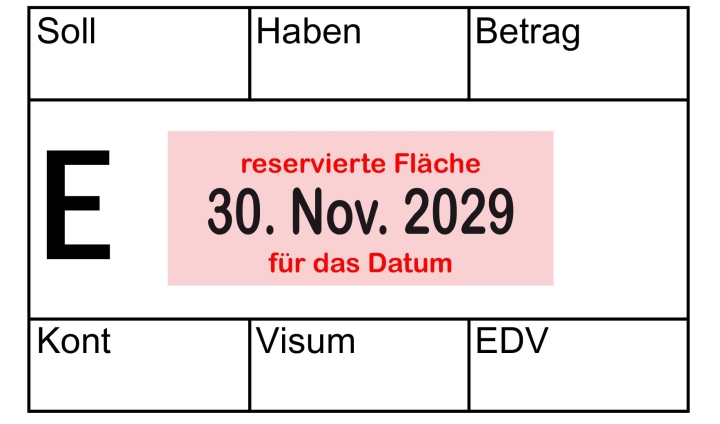 Kontierungsstempel – mit Datum ab Vorlagen gestalten und bestellen