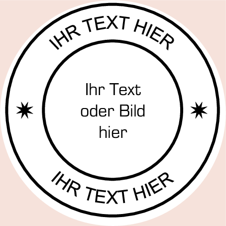 Firmenstempel – mit Logo und Text online erstellen und bestel